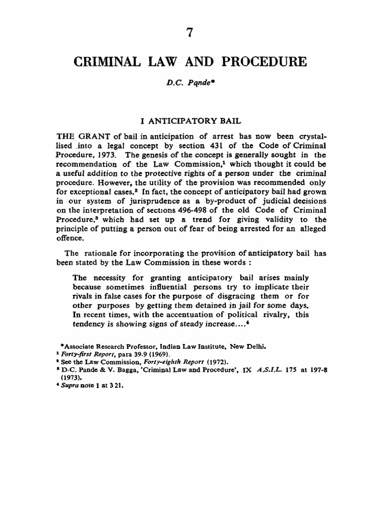 crpc 1977 | PDF | Bail | Justice