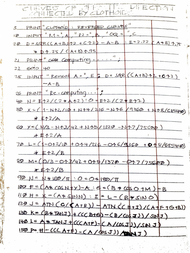 Curves in Opposite Direction | PDF