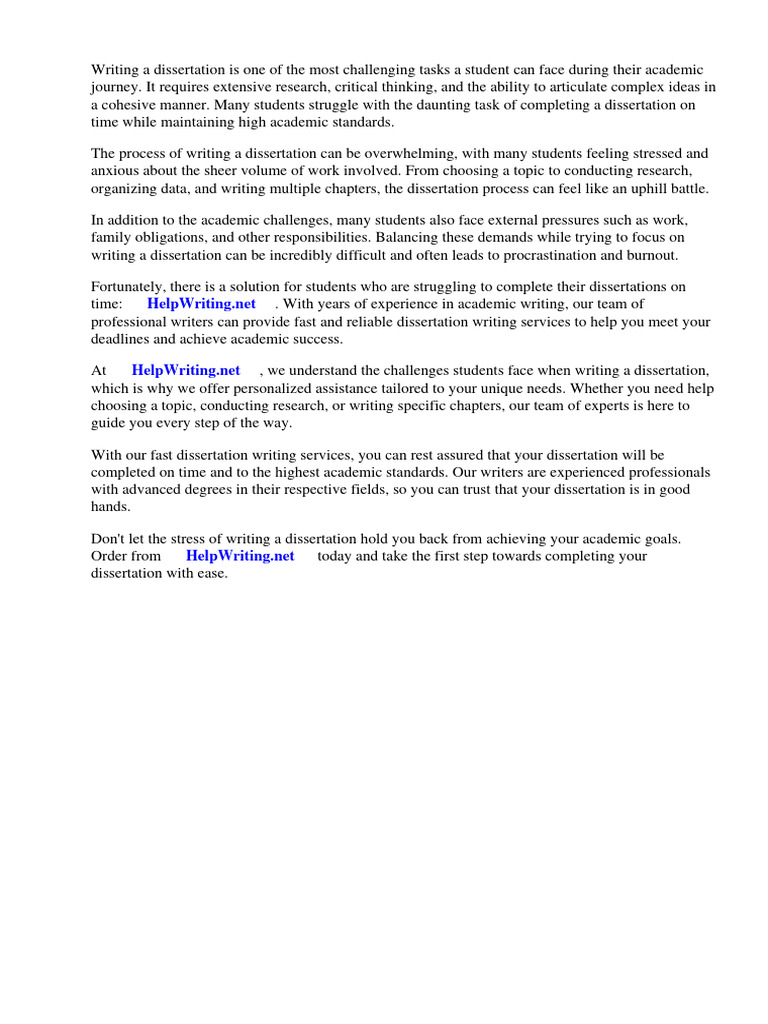 Fast Dissertation Writing | PDF | Thesis | Thought