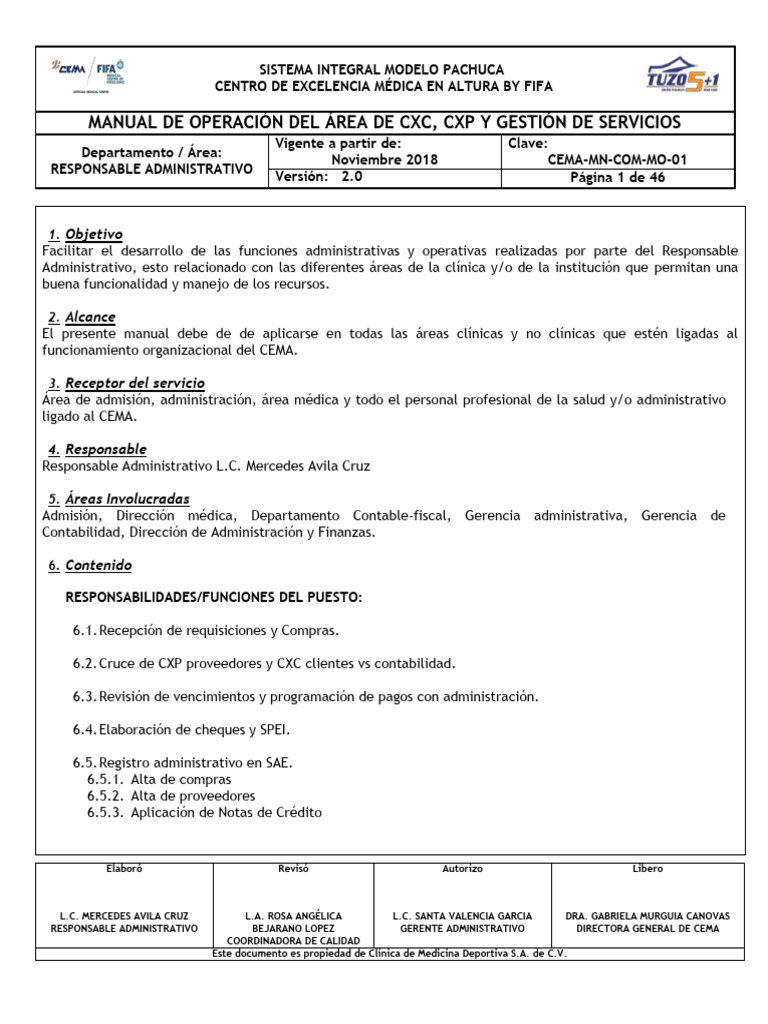 Manual de Operación CXC y CXP CEMA | PDF | Factura | Cheque