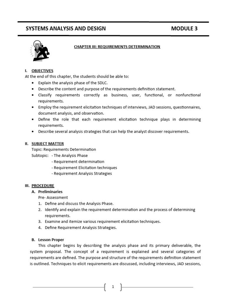 Chapter 3. Requirements Determination | PDF | Questionnaire | Interview