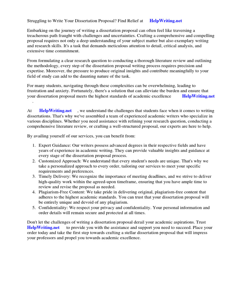 Good Dissertation Proposal Example | PDF | Thesis | Sustainability