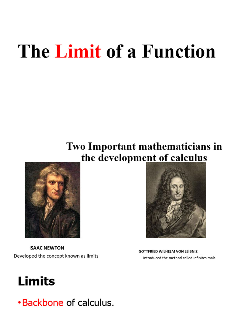 Lesson 1.1 The Limit of A Function | PDF