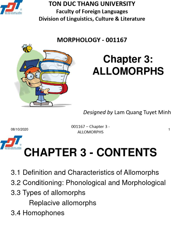 Morphology Chapter 3 Allomorphs | PDF | Morphology (Linguistics) | Phonology