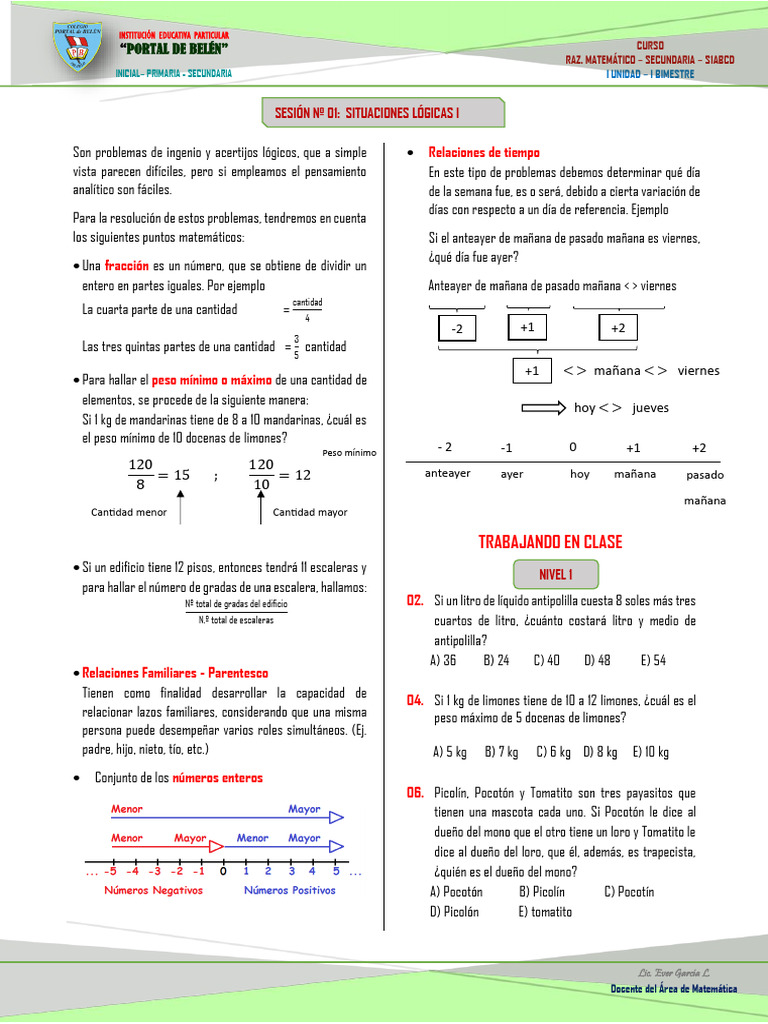 Rms1abcd - PB2024 - Situaciones Lógicas #01 - Practicando PDF | PDF