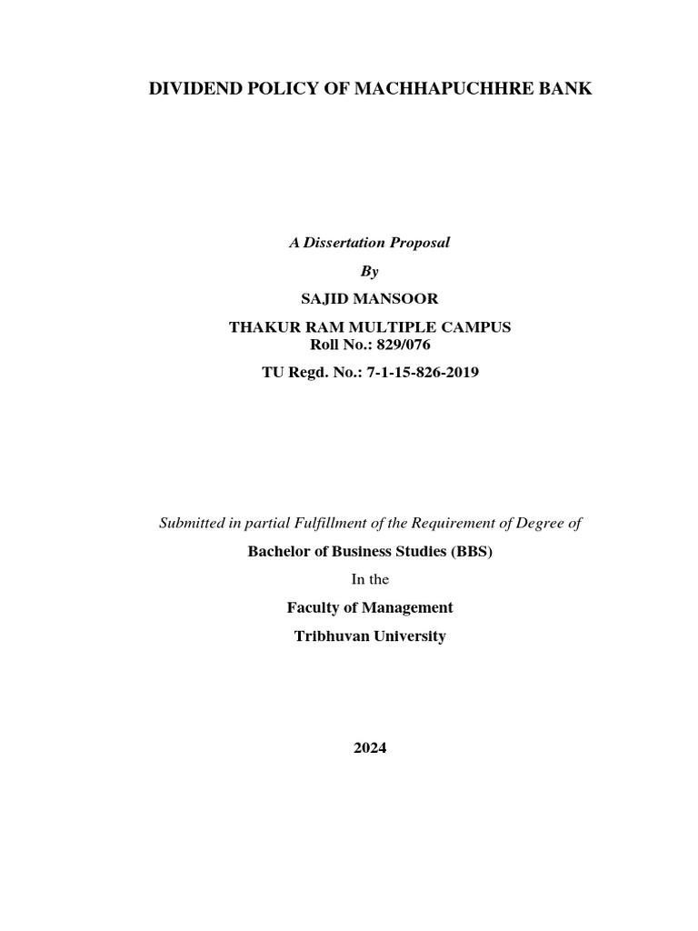 Dividend Policy | PDF | Dividend | Investing