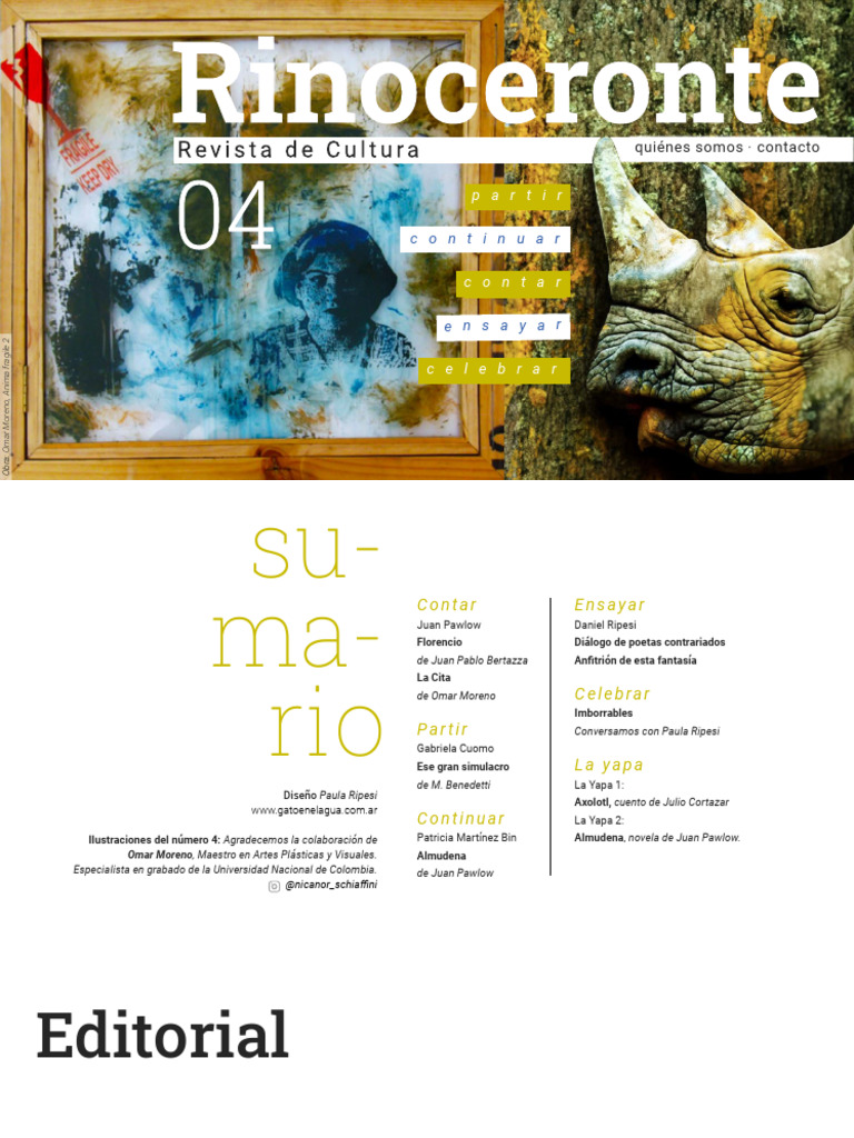 Rinoceronte 04 | PDF | Cuentos