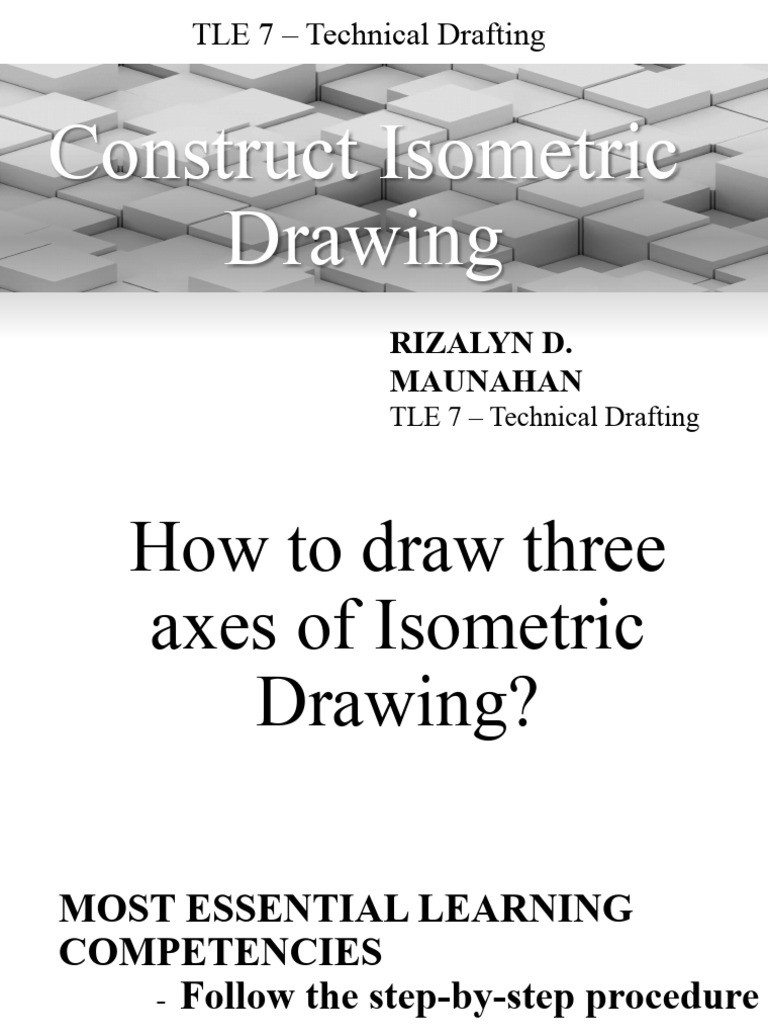 Constrcut Isometric Drawing | PDF | Cartesian Coordinate System | Geometry