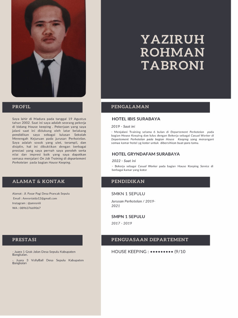CV Yaziruh Rohman Tabroni - PDF - 20231126 - 135031 - 0000 | PDF