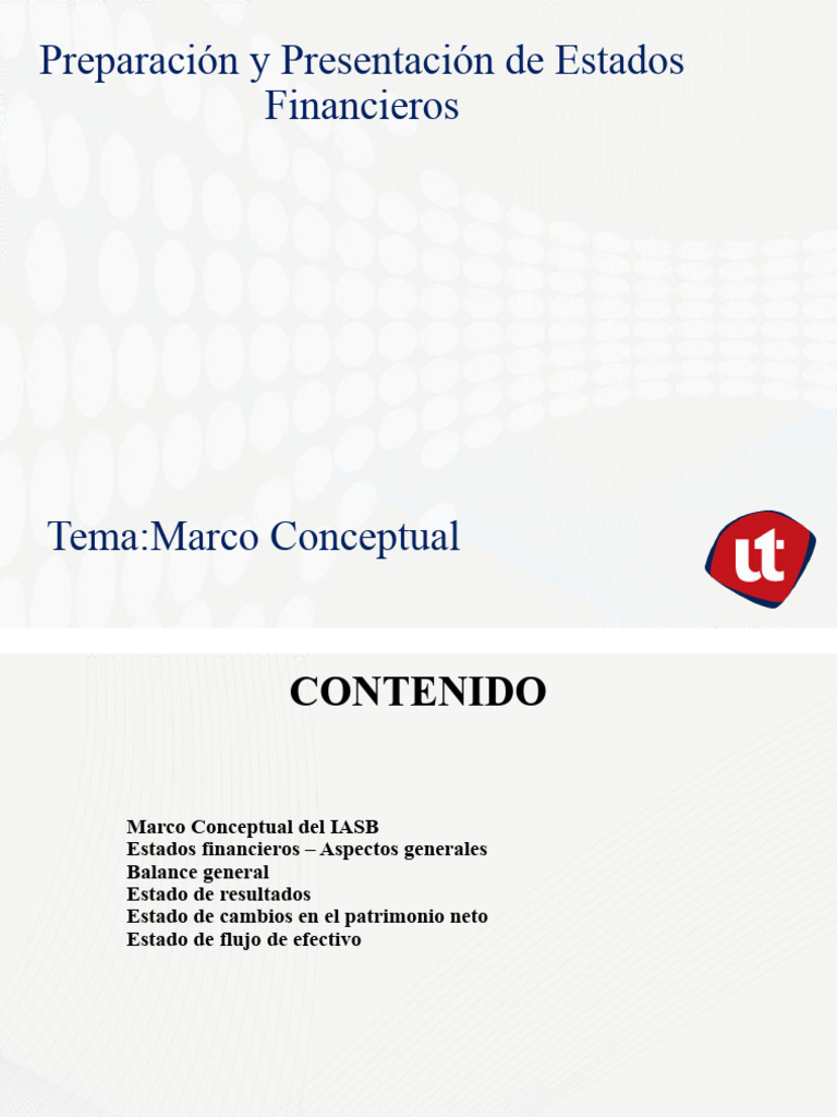 Marco Conceptual para La Preparación y Presentación de Estados Financieros | PDF | normas ...