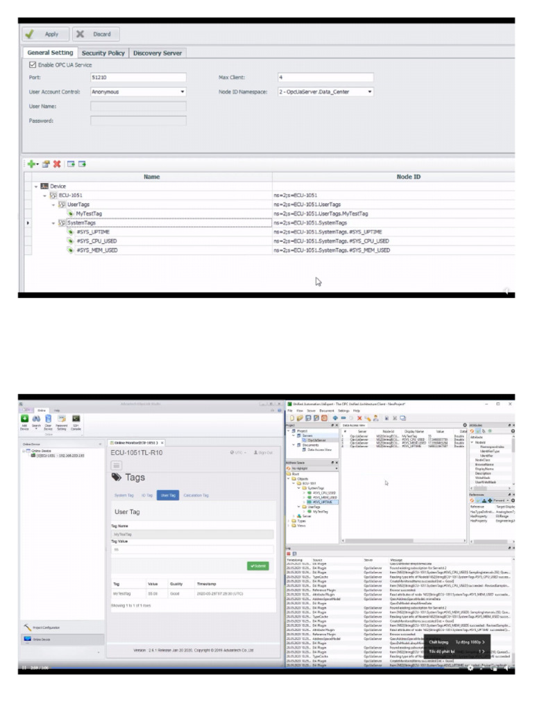 Opc Ua-client Ecu-1051 to Kepserver.pdf | PDF
