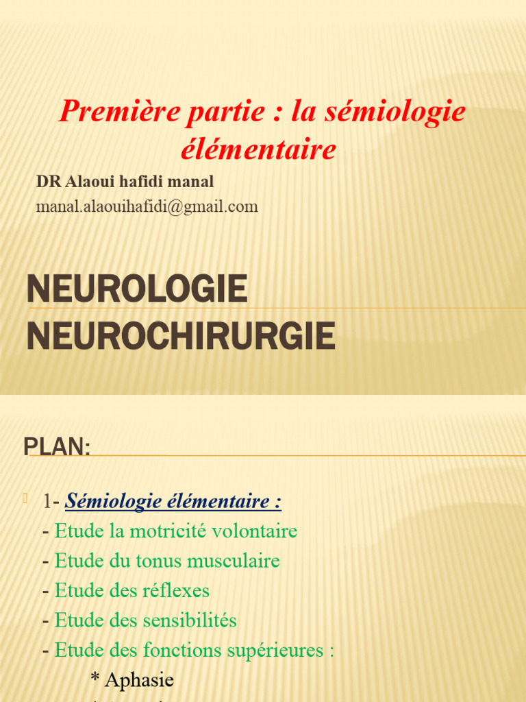 Neuro2 Dr Alaoui | PDF | Cerveau | Système nerveux
