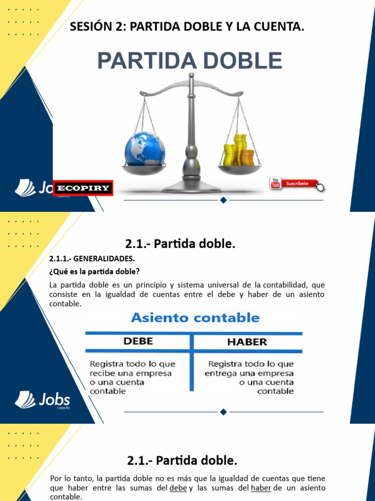 Partida Doble en Contabilidad | PDF | Contabilidad | Pagos