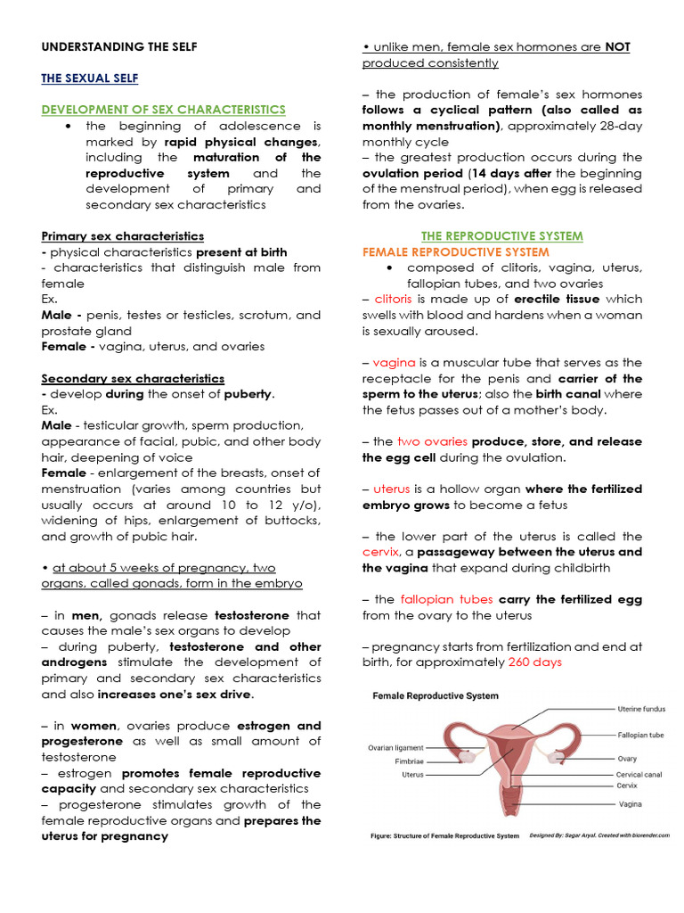 Understanding the Self- THE SEXUAL SELF | PDF | Human Sexuality ...