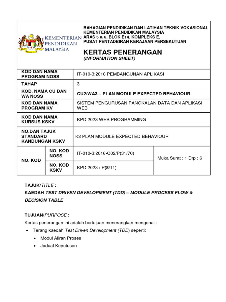 Nota Kpd2023 k3 (Kp8) | PDF