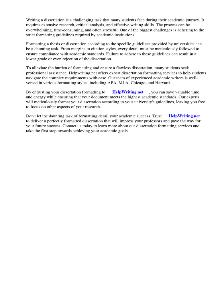 Expert Dissertation Formatting Services | PDF | Thesis | Science