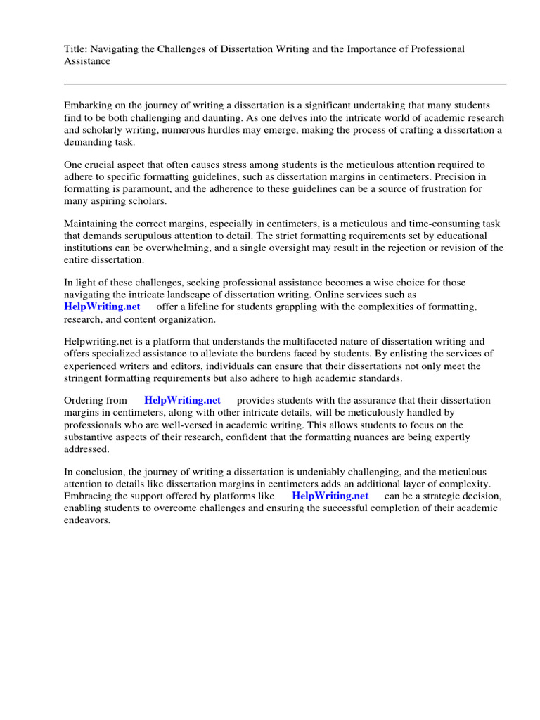 Dissertation Margins CM | PDF | Note (Typography) | Thesis