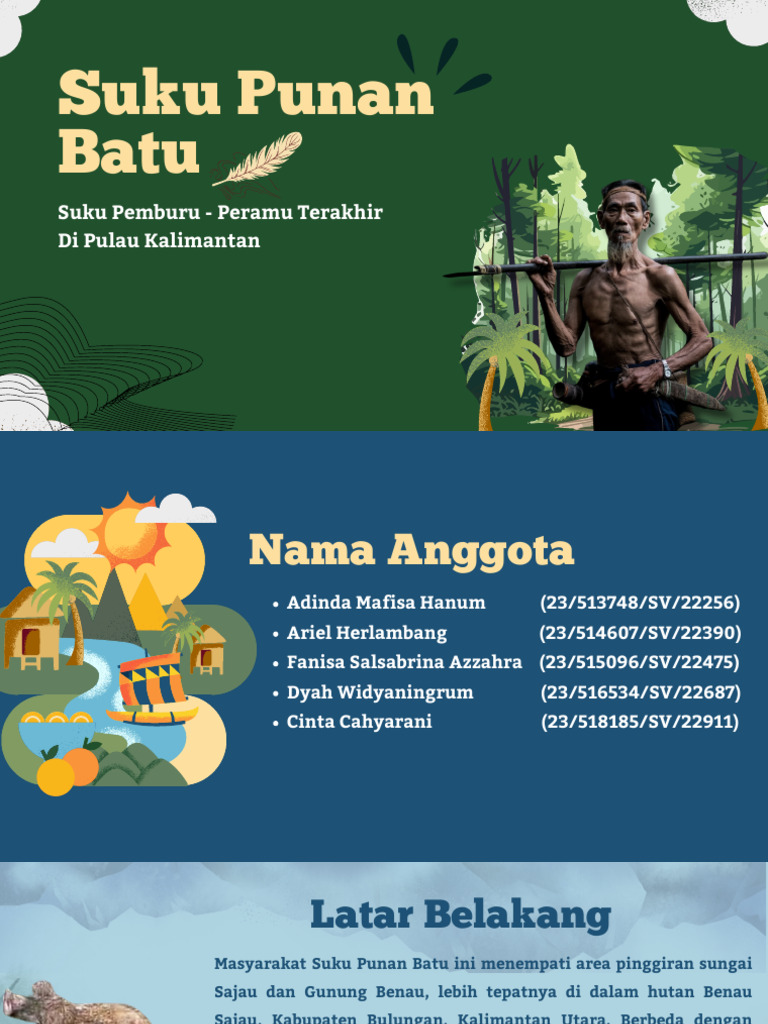 Suku Punan Batu: Kehidupan dan Ancaman | PDF