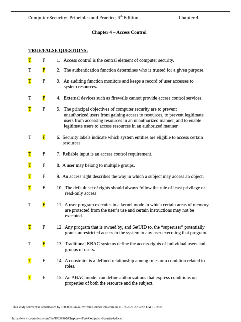 Topic 2 Testbank | PDF Topic 2 Testbank | PDF