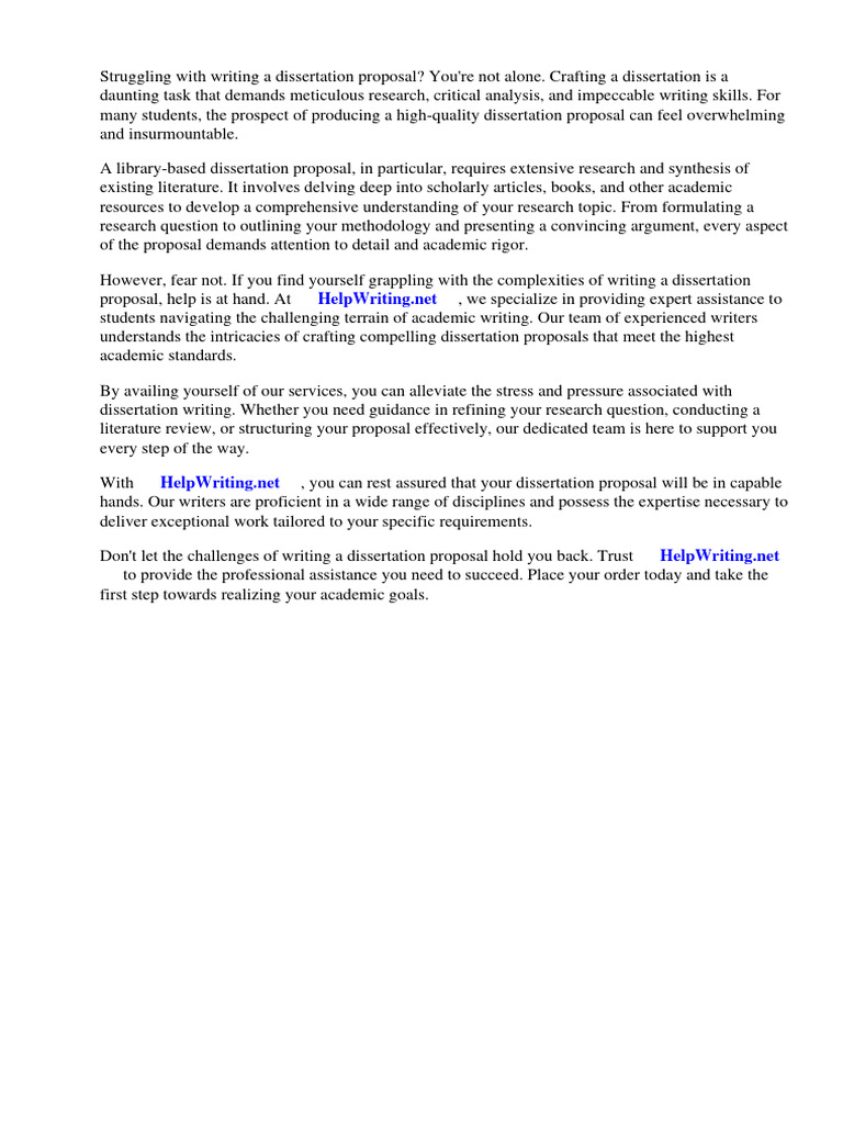 Library Based Dissertation Proposal | PDF | Qualitative Research ...