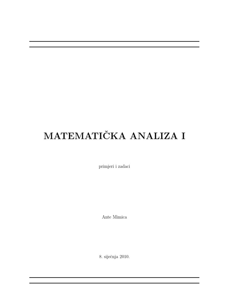 Ma1 Vjezbe | PDF