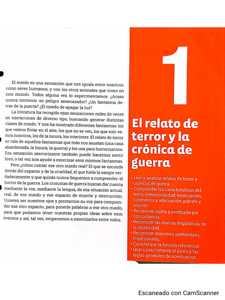 El Género de Terror y La Crónica de Guerra. Comunicación Literatura ...