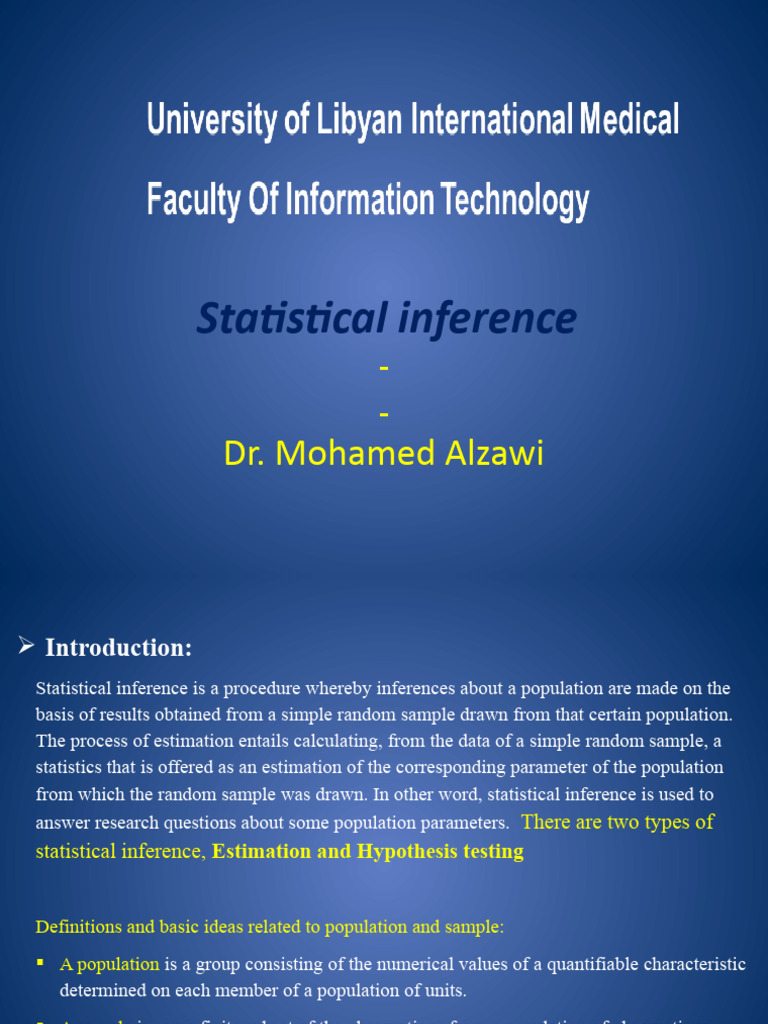 Statistical Inferenace 1 | Download Free PDF | Statistics | Estimation ...