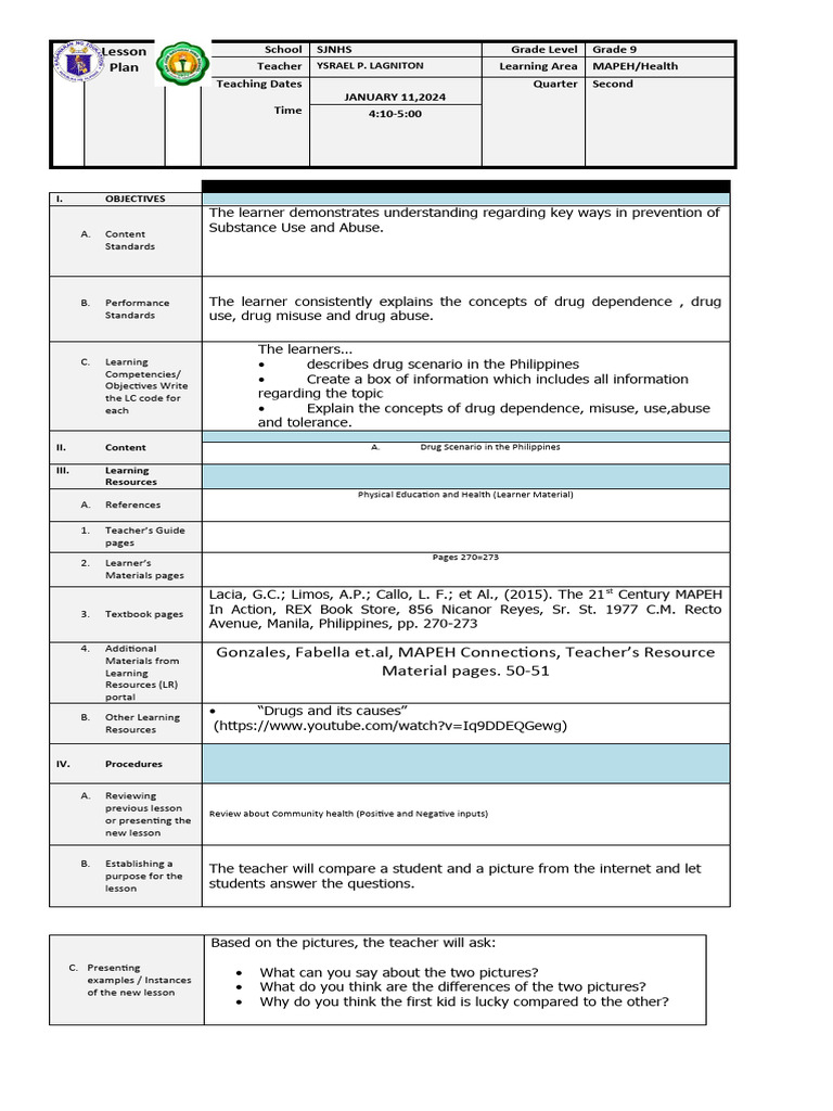 Cot-2nd Q Lesson Plan | PDF | Learning | Cognition