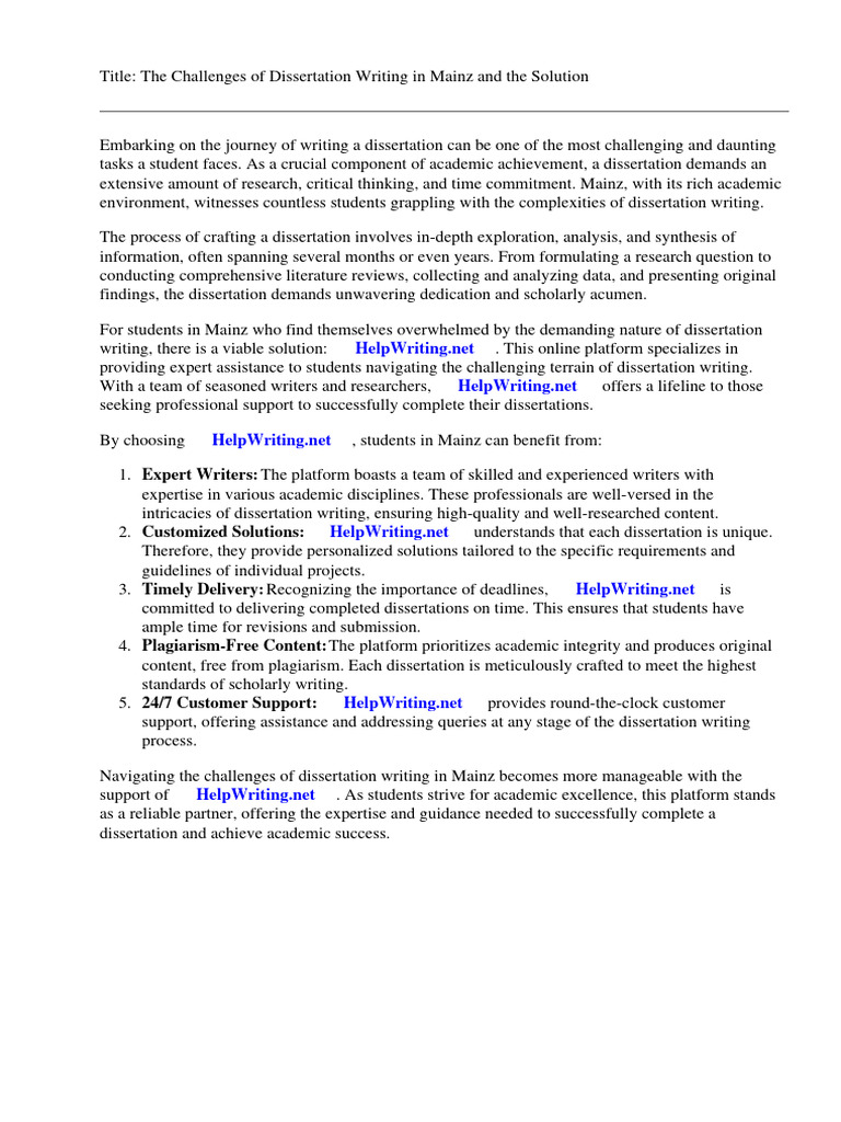 Dissertation Drucken Mainz | PDF | Thesis | World Wide Web