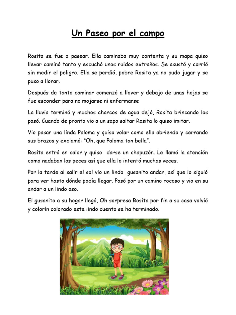 Cuento - Un Paseo Por El Bosque | PDF