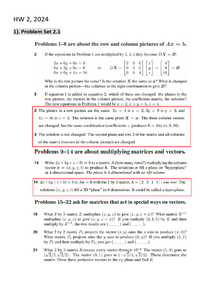 HW 2 Solution | PDF