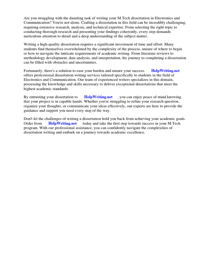 M.tech Dissertation Topics in Electronics and Communication | PDF