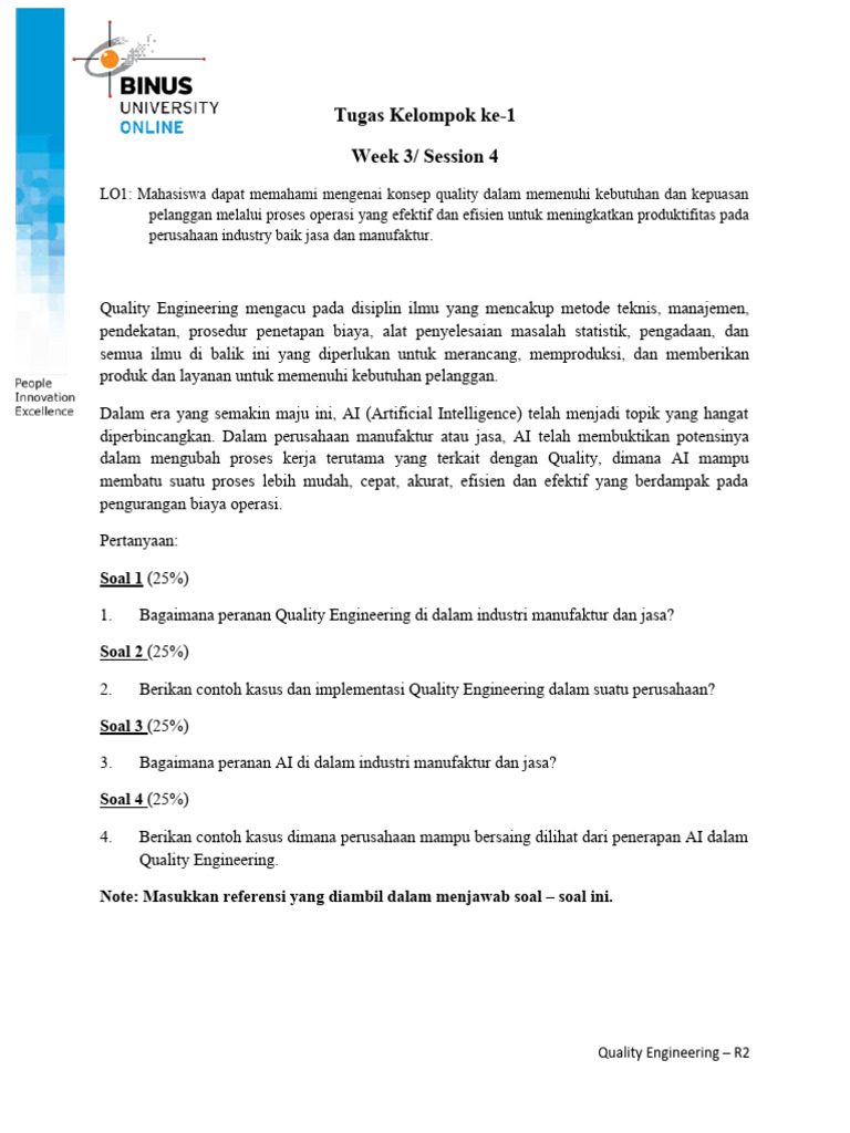 Template Tugas Kelompok 1 | PDF