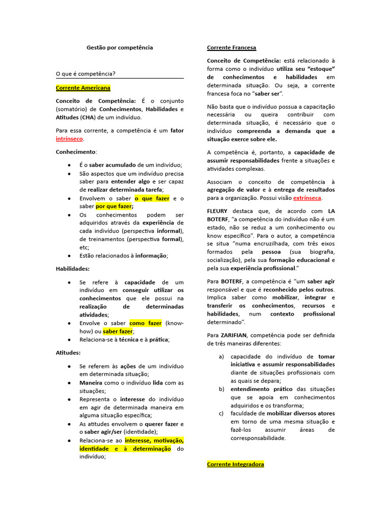 10 Gestão de Competências | PDF | Competência (Recursos Humanos) | Conhecimento