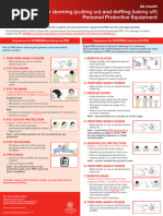 Steps in Donning and Doffing of Ppes | PDF