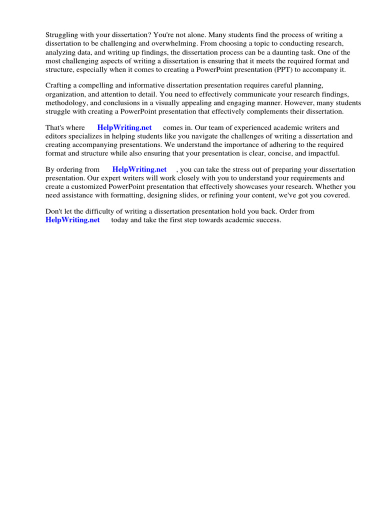 Dissertation Format | PDF | Thesis | Microsoft Power Point