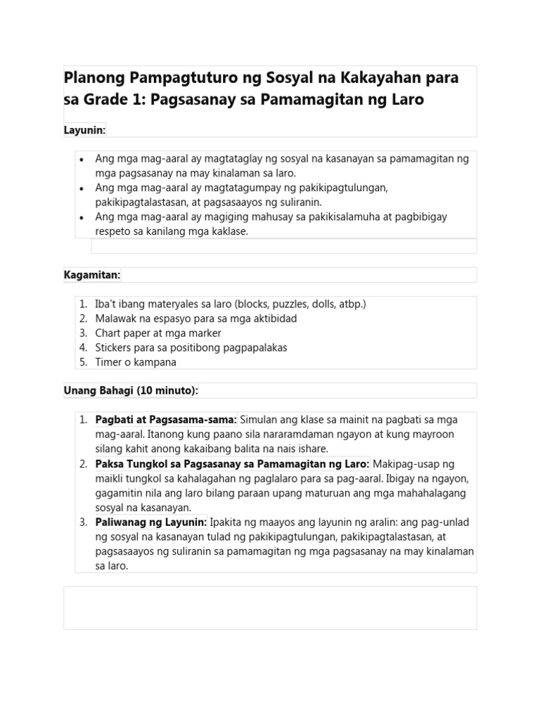 Semi-Lesson-Plan-Social-Skills | PDF Semi-Lesson-Plan-Social-Skills | PDF