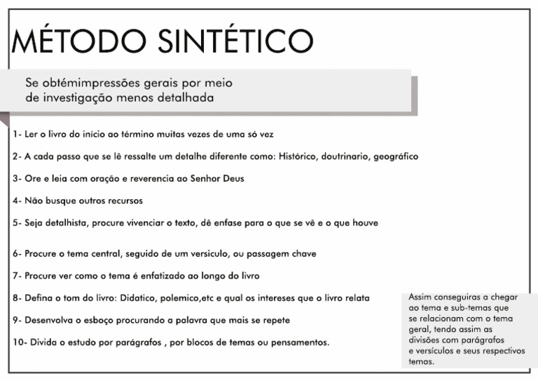 Método Sintético | PDF