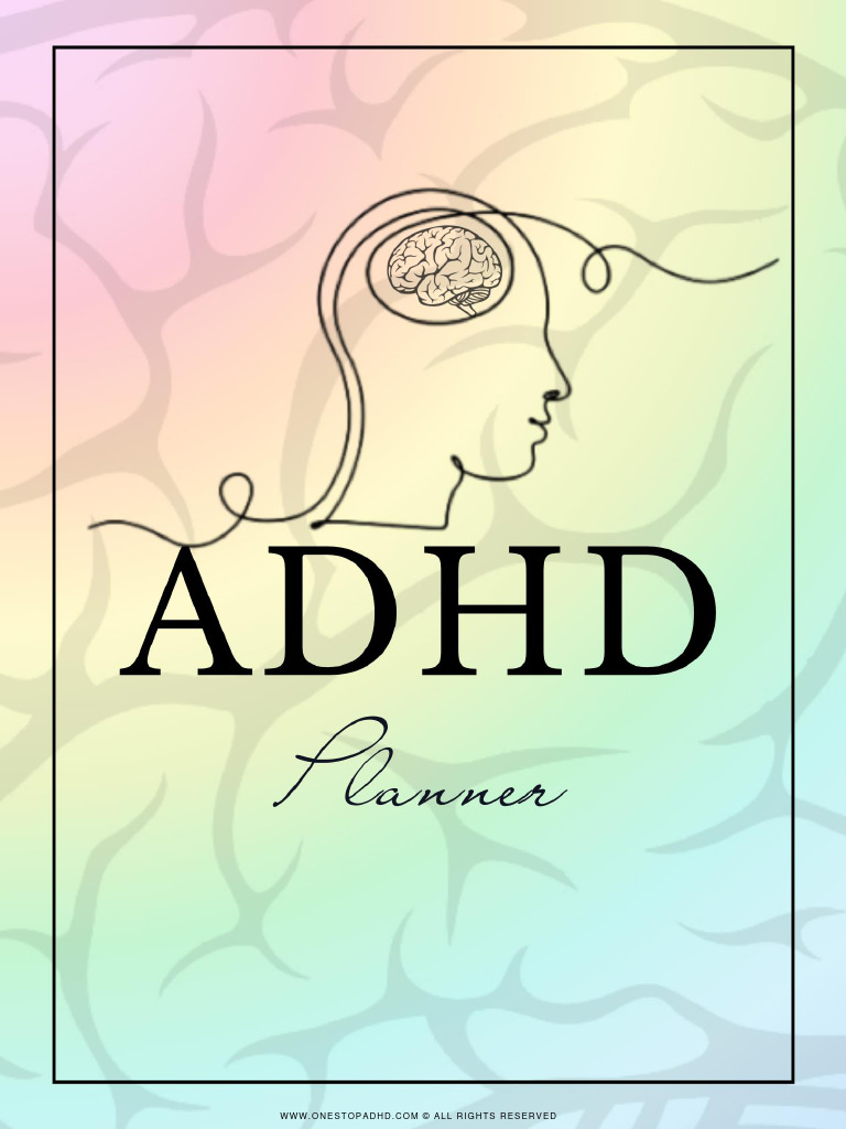 2024 ADHD Digital Planner-Sunday-Rainbow | PDF | Attention Deficit ...
