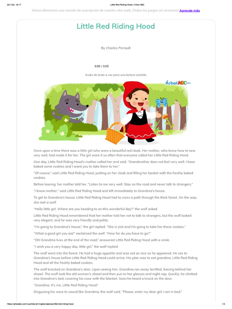 Little Red Riding Hood _ Árbol ABC | PDF | Little Red Riding Hood