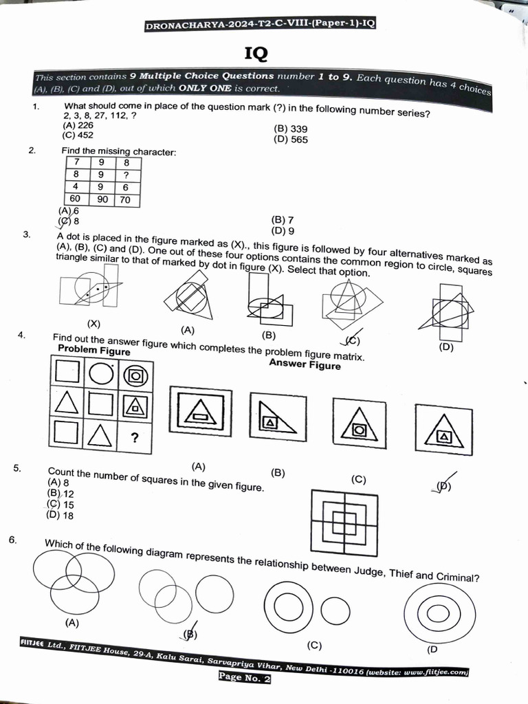 Fiitjee Paper-1 | Download Free PDF | Color | Rainbow