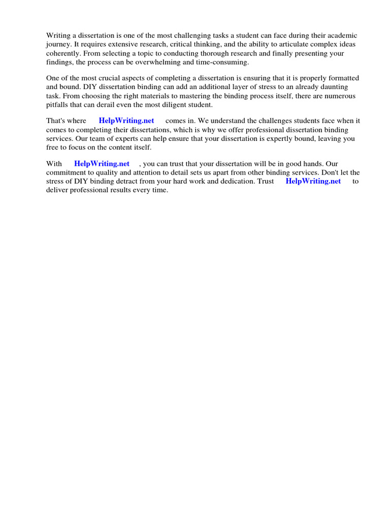 Diy Dissertation Binding | PDF | Bookbinding | Thesis