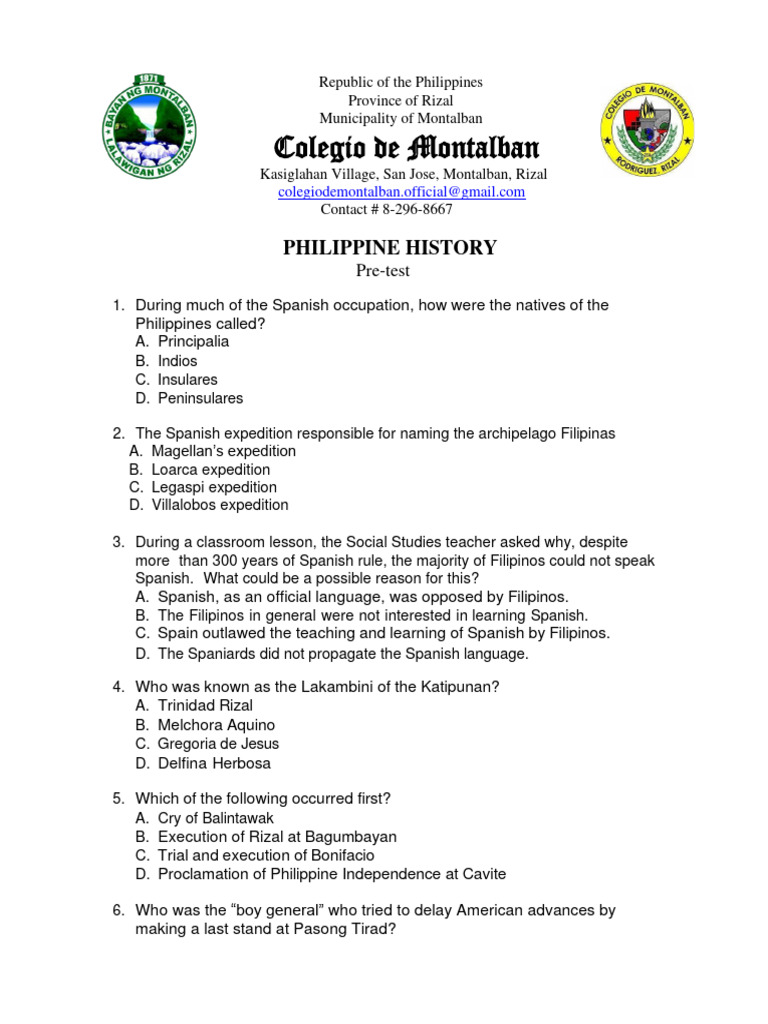 Phil History | PDF | Philippines | Philippines–Spain Relations