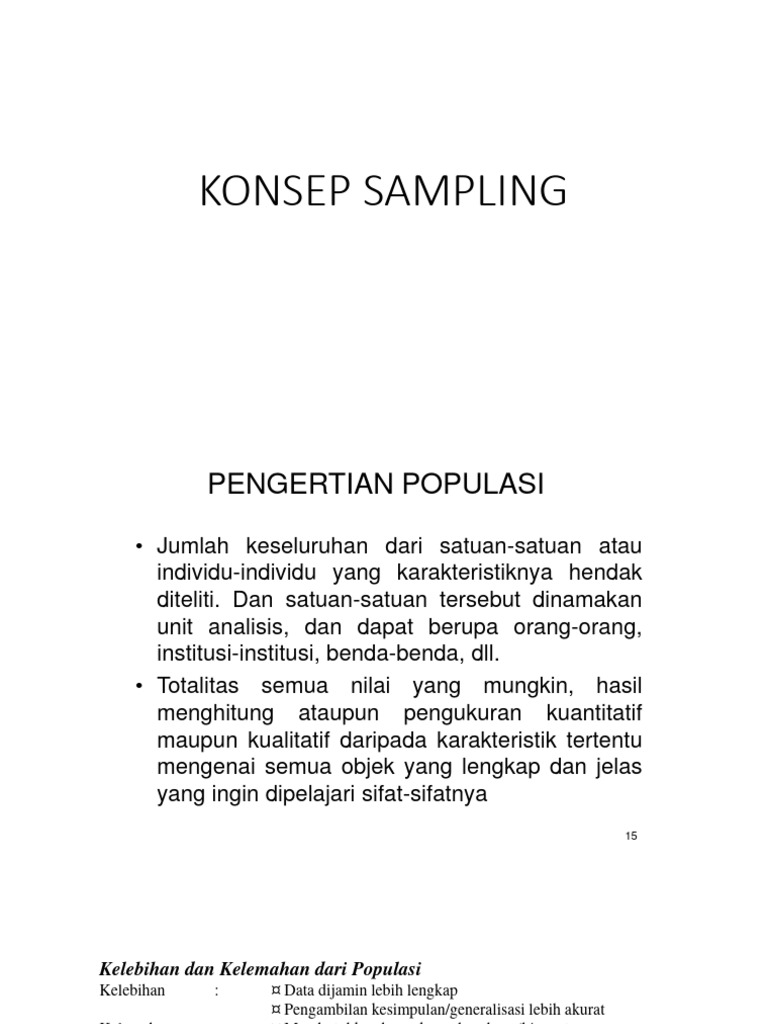 KONSEP SAMPLING Ok | PDF