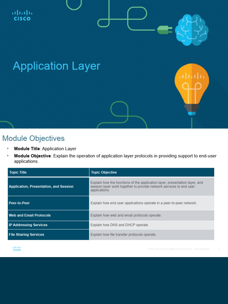 Lecture 4 - Application layer nET | PDF | Osi Model | Peer To Peer
