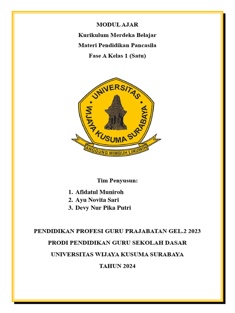 Siklus 3 - Modul Ajar Kelas 1 - Berdiferensiasi | PDF