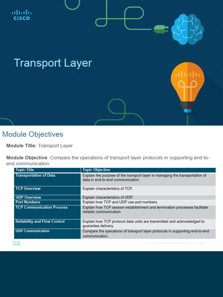 Lecture 5 - Transport Layer Network1 | Download Free PDF | Port ...