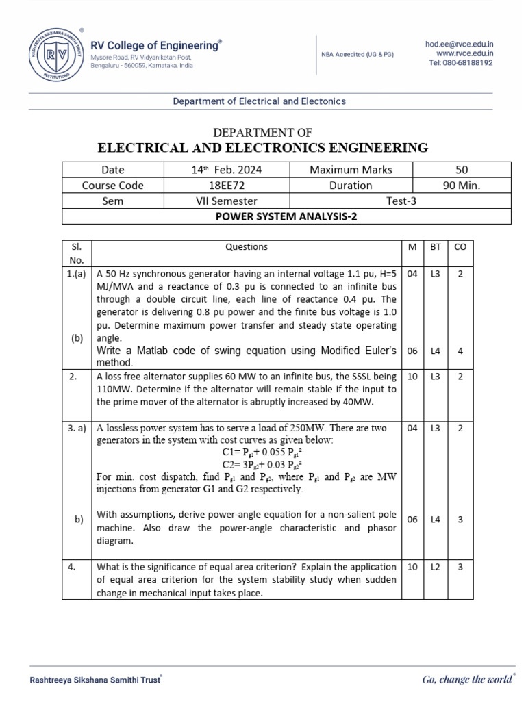 Cie 3 QP | PDF | Electric Generator | Electrical Engineering