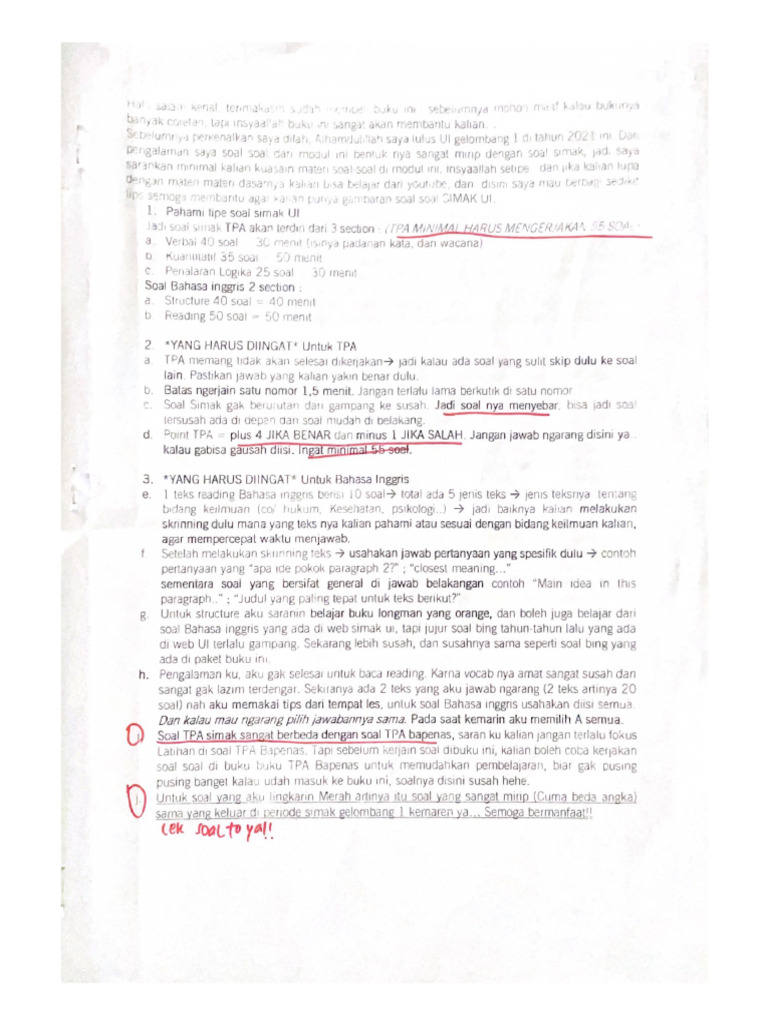 Modul Simak Ui S2 Tpa | PDF