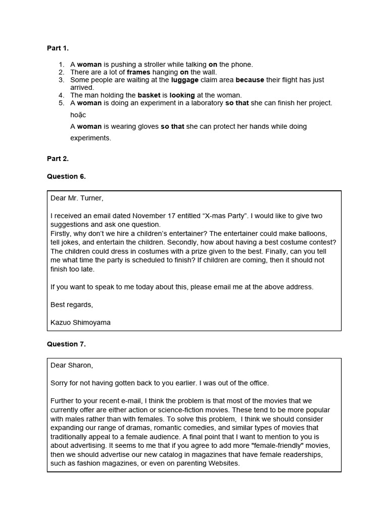 KEY_Writing Test 9 | PDF | Social Psychology